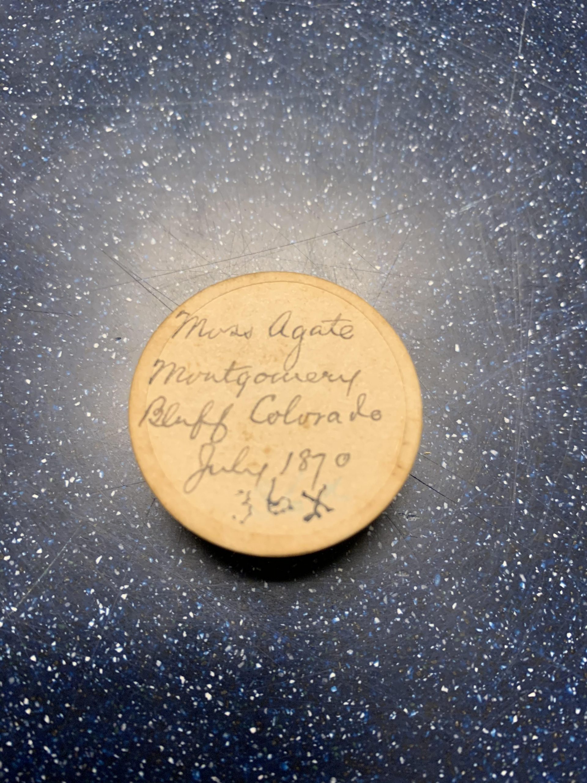 Moss Agate – Montgomery Bluff, Colorado – The Baker Museum