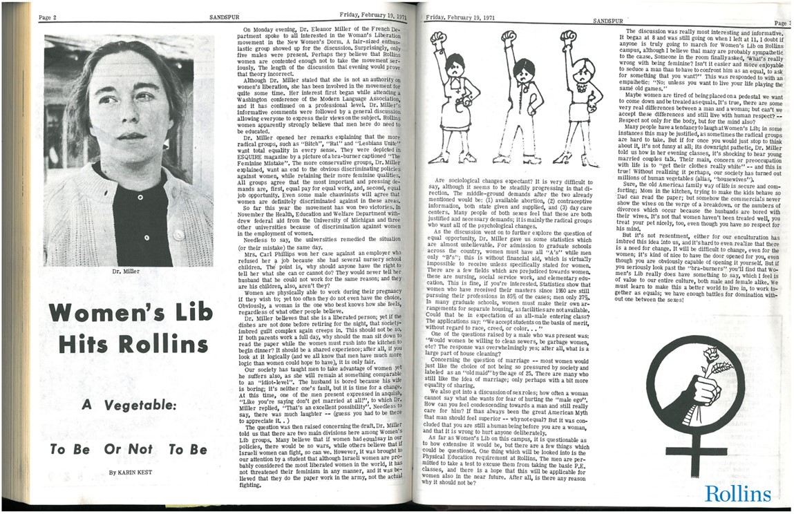 The Origins and Evolution of Women’s Studies at Rollins College, 1980 ...